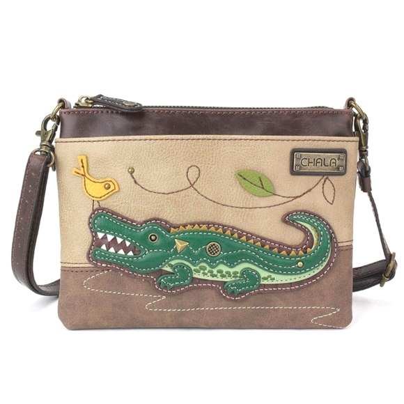 Chala | Bags | Chala Mini Crossbodyshoulder Bag With Aligator Applique ...